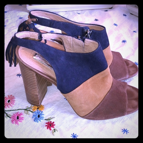 Halogen | Shoes | Halogen Suede Stacked Heels | Poshmark